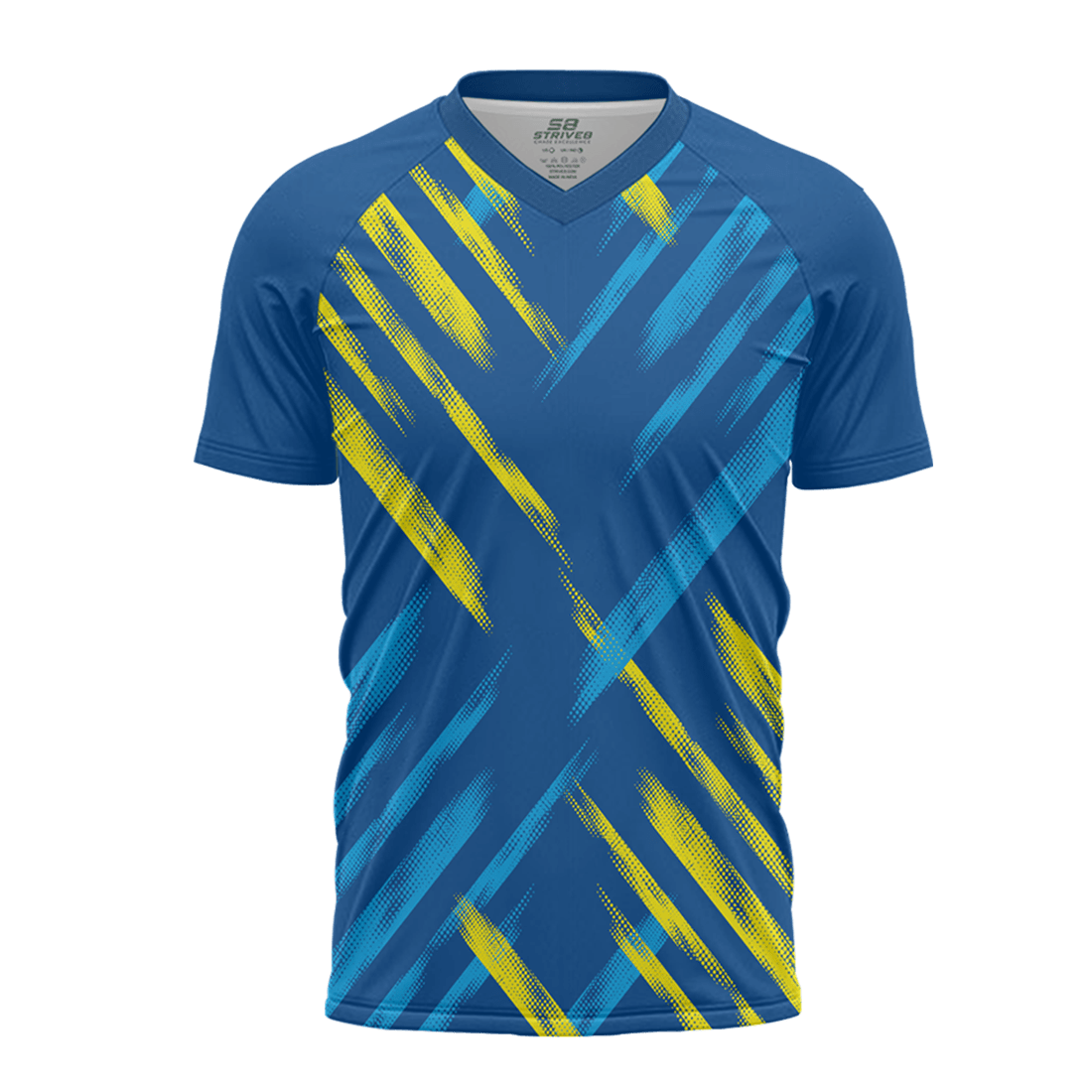 Multi Pattern Blue & Yellow - Strive8